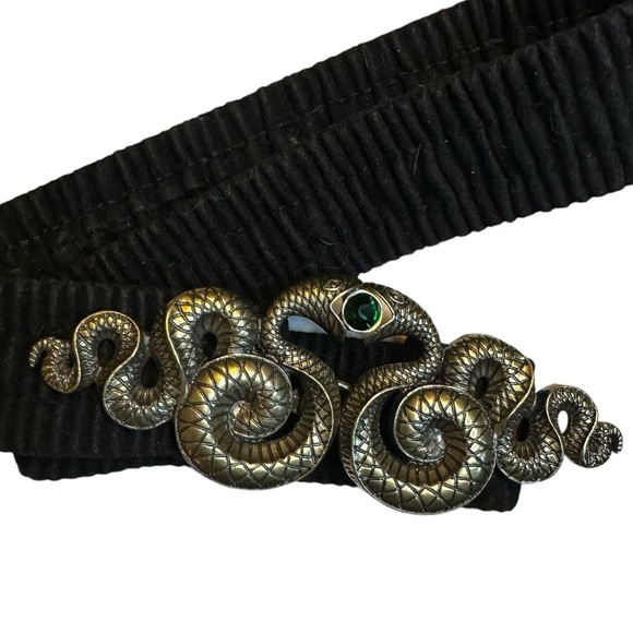Accessories | Nicolette Carlone Kissing Serpents Emerald Snake Belt ...